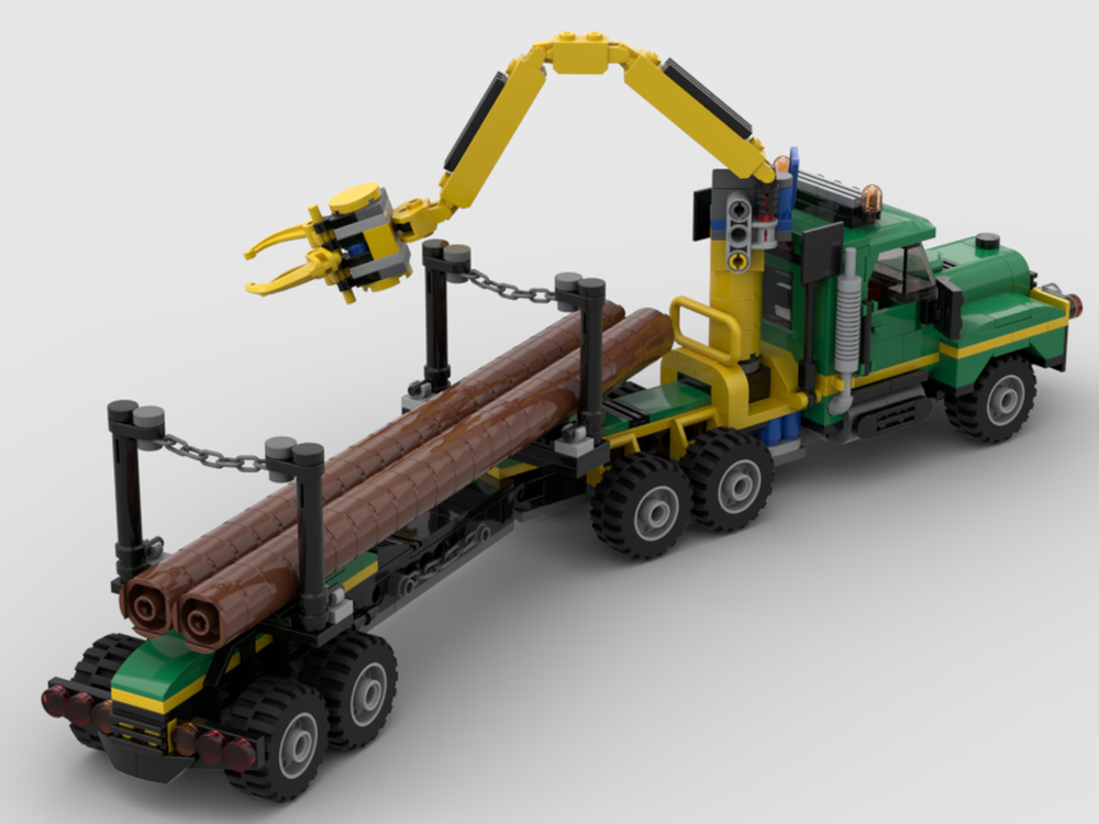 LEGO MOC Heavy Logging Truck by HaulingBricks | Rebrickable - Build ...