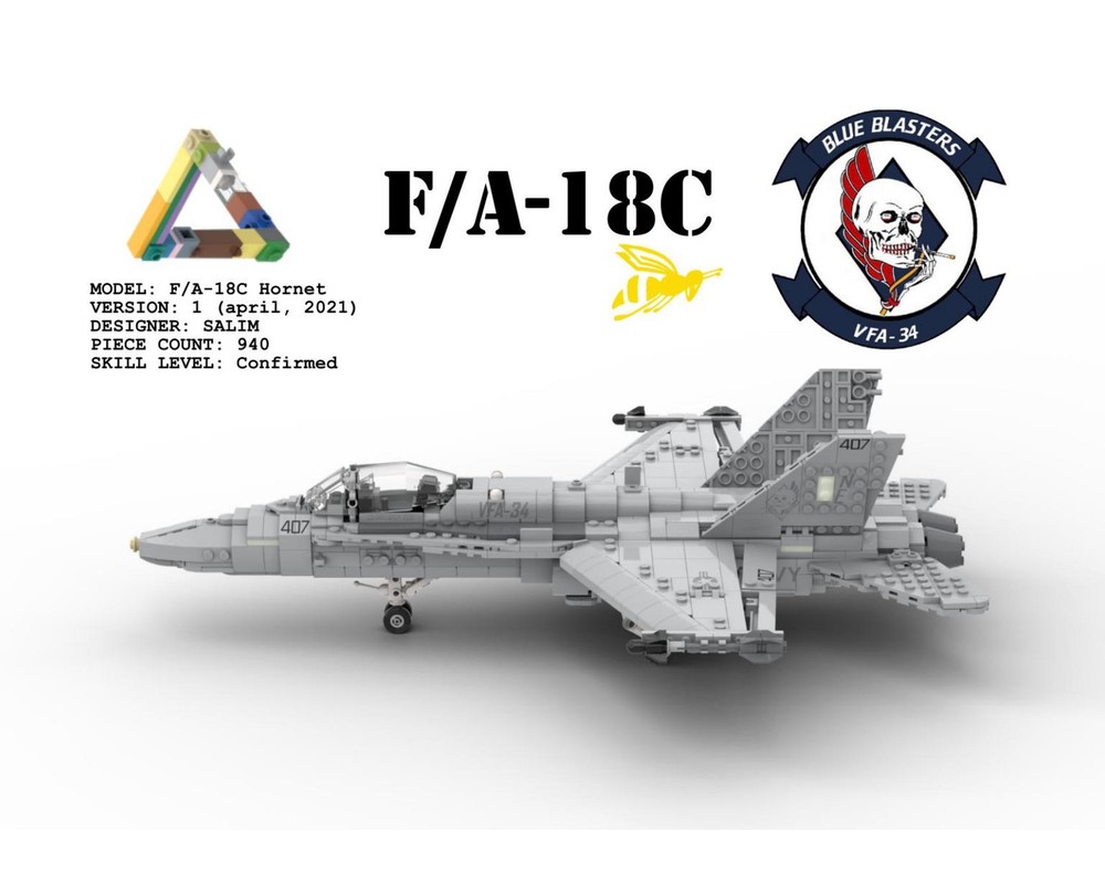 LEGO MOC McDonnell Douglas F-18C Hornet LEGO by salim91210 ...