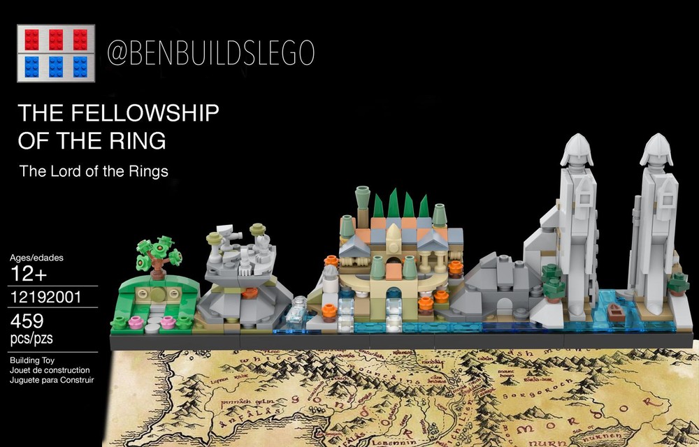 LEGO MOC The Fellowship of the Ring skyline (Lite) by benbuildslego ...