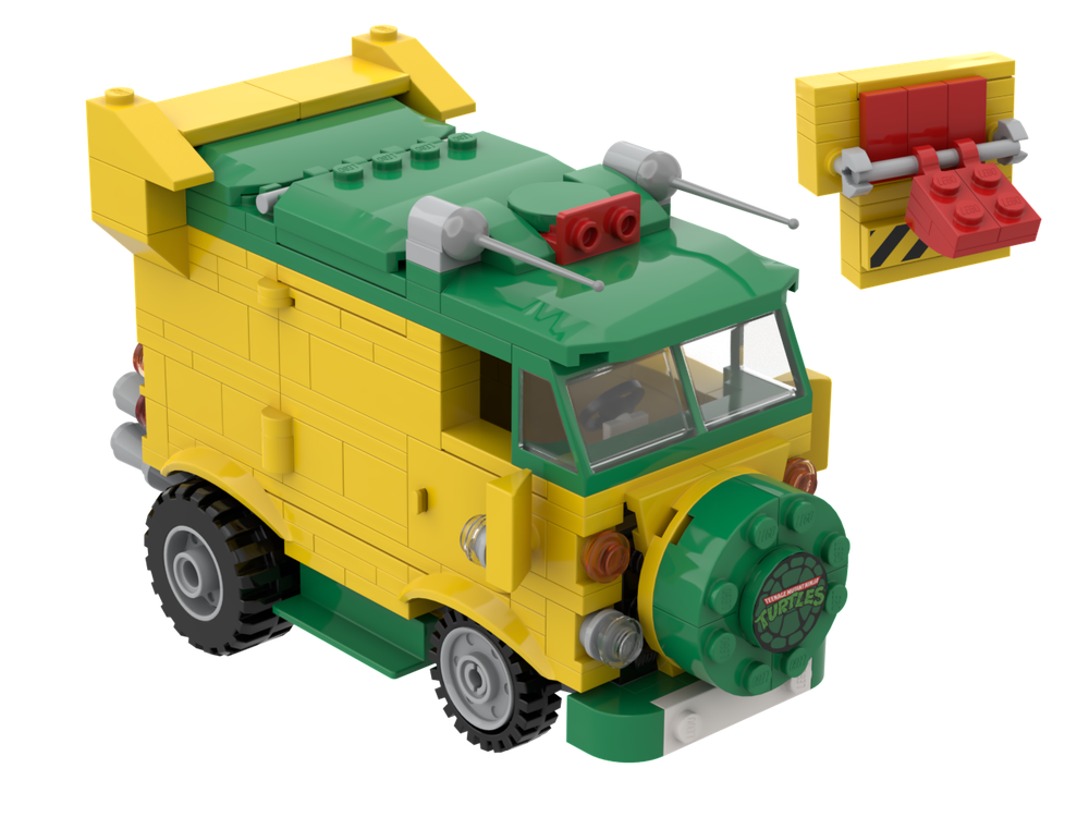 LEGO MOC Turtle Van Party Wagon by bobby_03 | Rebrickable - Build with LEGO
