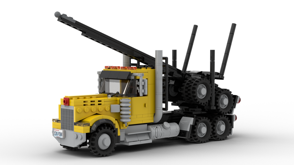 LEGO MOC Kenworth W900 Log Truck by Yellow.LXF | Rebrickable - Build ...