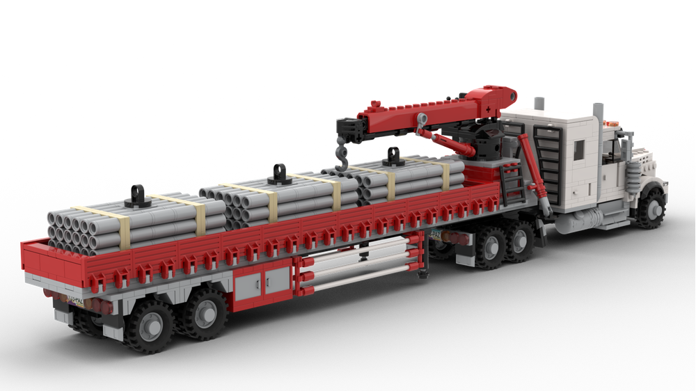 LEGO MOC Kenworth W900 Crane Truck by Yellow.LXF | Rebrickable - Build ...