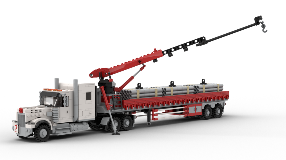 LEGO MOC Kenworth W900 Crane Truck by Yellow.LXF | Rebrickable - Build ...