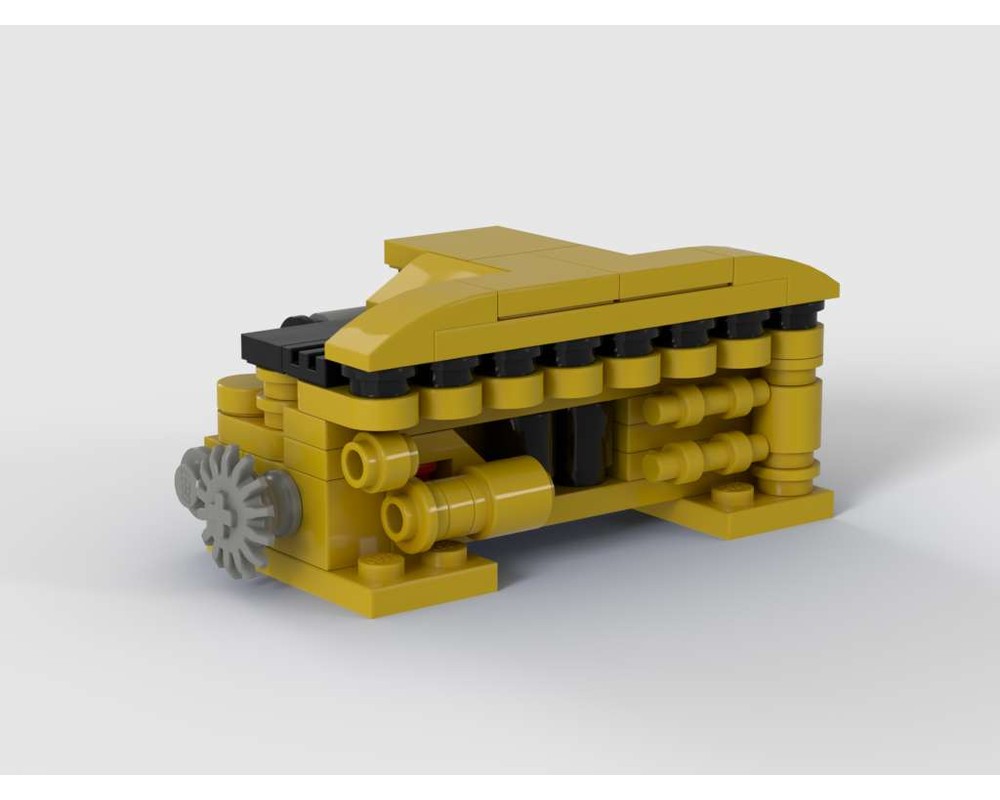 LEGO MOC CAT InLine 8 Diesel Engine by rayb | Rebrickable - Build with LEGO