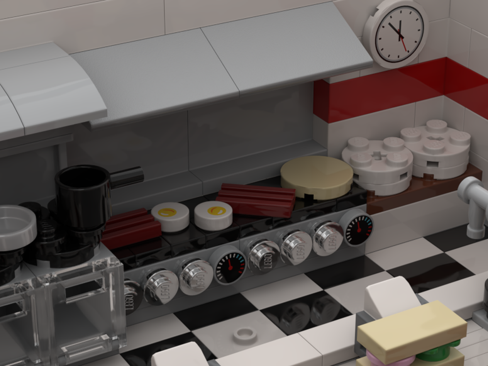 LEGO MOC Frank's Corner Diner by Mikey_Brickalloti | Rebrickable ...