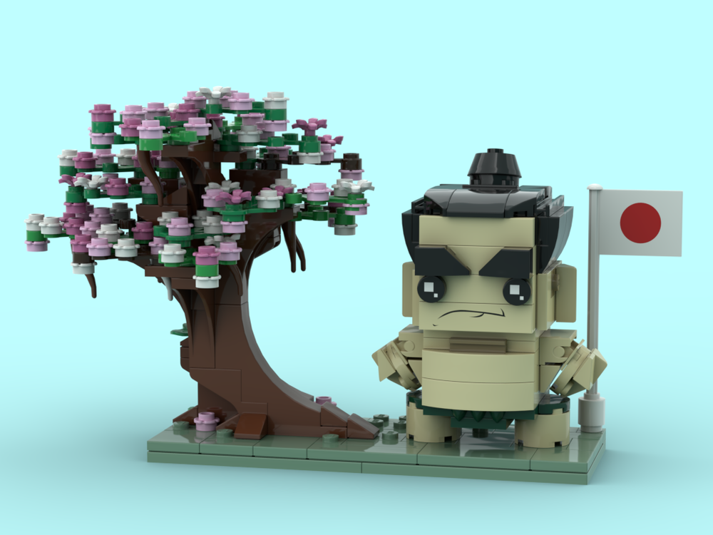LEGO MOC Japan - Sumo Wrestler and Blossom Tree by GetMeBricked ...