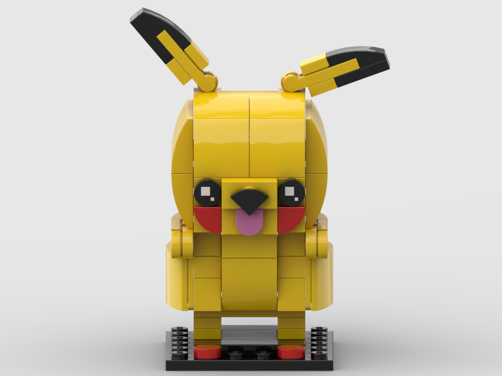 LEGO MOC Pikachu by Hiddenface | Rebrickable - Build with LEGO