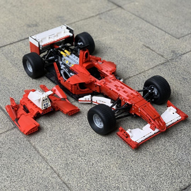 LEGO MOC F1 Ferrari F2004 1:8 by Lnteknik | Rebrickable - Build with LEGO