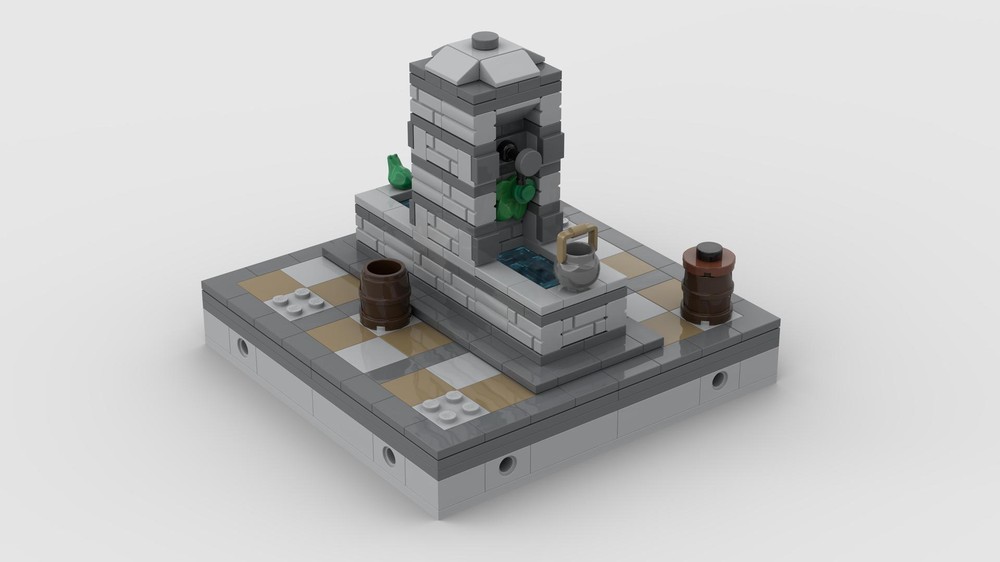 LEGO MOC Mini-Medieval-Modulars 30 - "Market Fountain" by mocscout ...