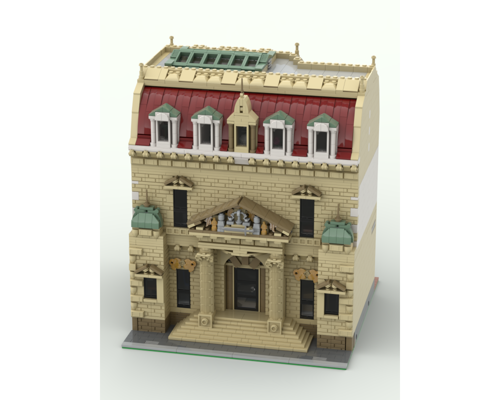 LEGO MOC Modular Court House by Chricki | Rebrickable - Build with LEGO