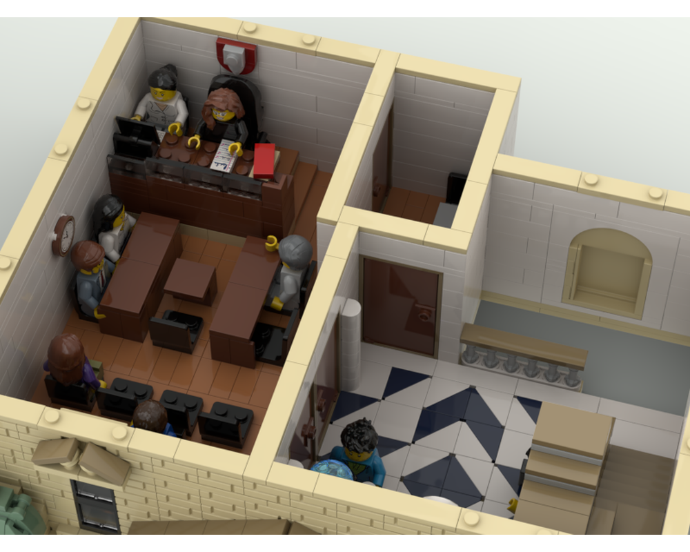 LEGO MOC Modular Court House by Chricki | Rebrickable - Build with LEGO