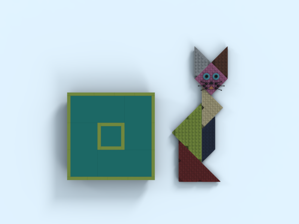 LEGO MOC LEGO Tangram (Seven-Piece Puzzle) by namowen | Rebrickable ...