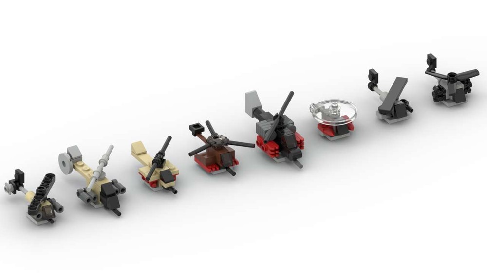 LEGO MOC Micro Helicopters by meregt | Rebrickable - Build with LEGO