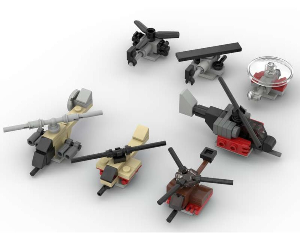 LEGO MOC Micro Helicopters by meregt | Rebrickable - Build with LEGO