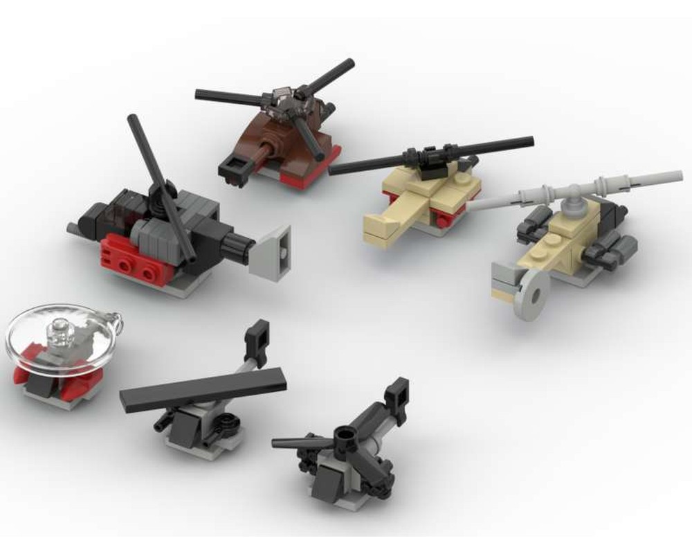 LEGO MOC Micro Helicopters by meregt | Rebrickable - Build with LEGO