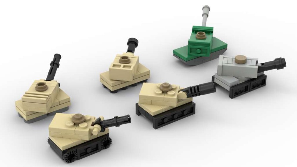 LEGO MOC Micro Tanks by meregt | Rebrickable - Build with LEGO