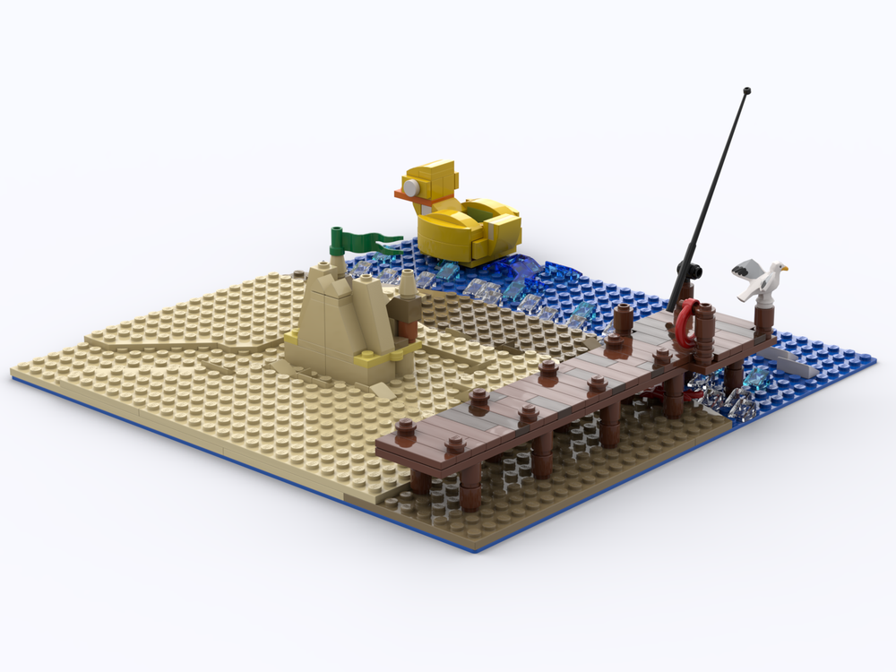 LEGO MOC Beach A by jaredhinton | Rebrickable - Build with LEGO