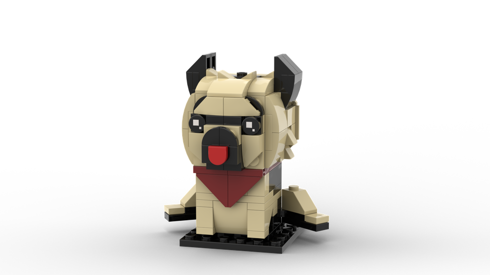 LEGO MOC French Bulldog Brickheadz by Crayth38 | Rebrickable - Build ...