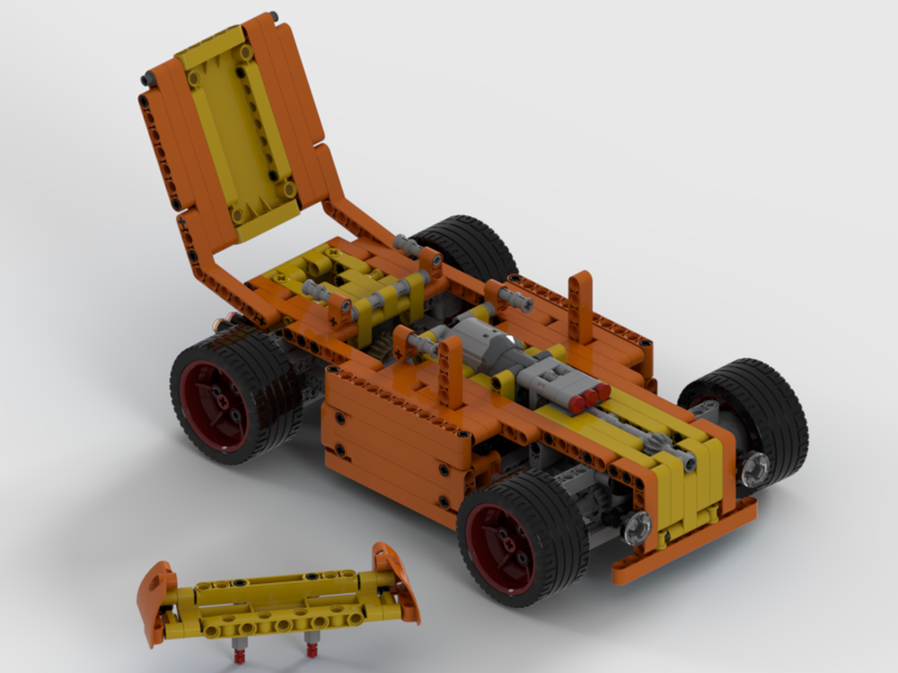 LEGO MOC HOTROD 4WD Racer for BuWizz by Kian_06 | Rebrickable - Build ...