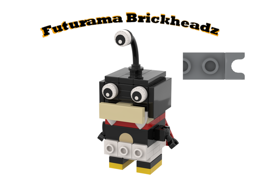 Lego Moc Brickheadz Nibbler By Bobby03 Rebrickable Build With Lego