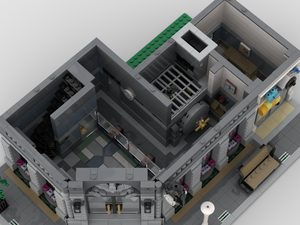 LEGO MOC Brick Bank Corner by lawis | Rebrickable - Build with LEGO