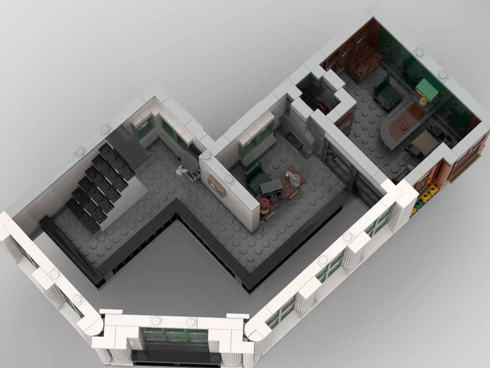 LEGO MOC Brick Bank Corner by lawis | Rebrickable - Build with LEGO