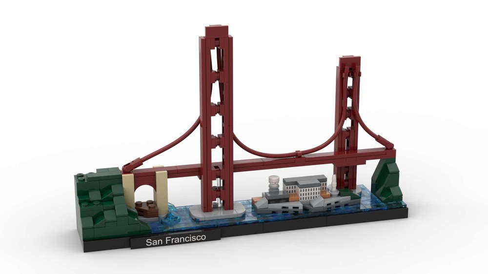 LEGO MOC 21043 San Francisco Golden Gate Bridge display by SFH_Bricks ...