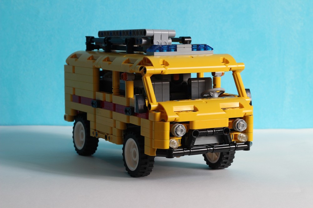 LEGO MOC UAZ-452 Gas Service Truck by paave | Rebrickable - Build with LEGO