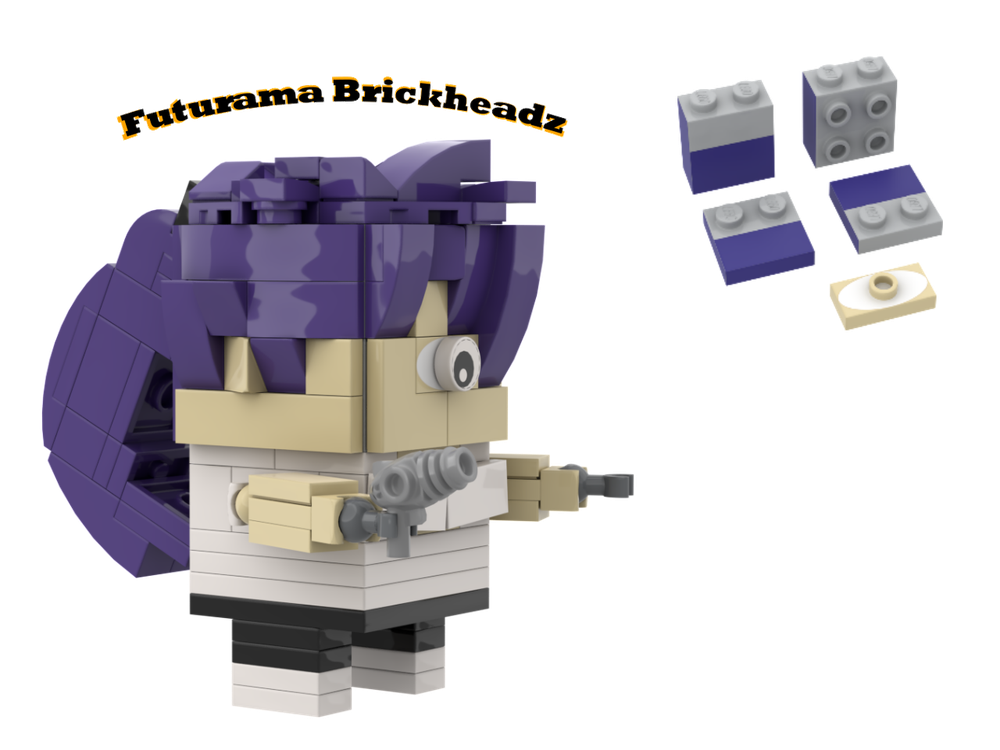 Lego Moc Brickheadz Leela By Bobby03 Rebrickable Build With Lego