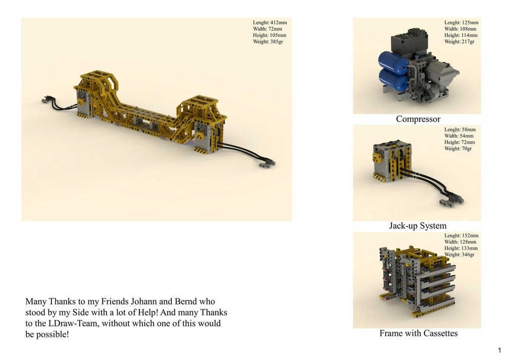 LEGO MOC Pneumatic Jack-up System by legolaus | Rebrickable - Build ...