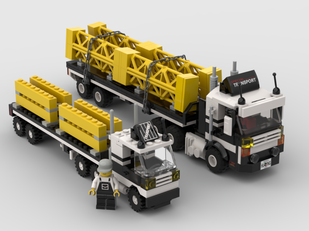 LEGO MOC Big Rig by HaulingBricks | Rebrickable - Build with LEGO