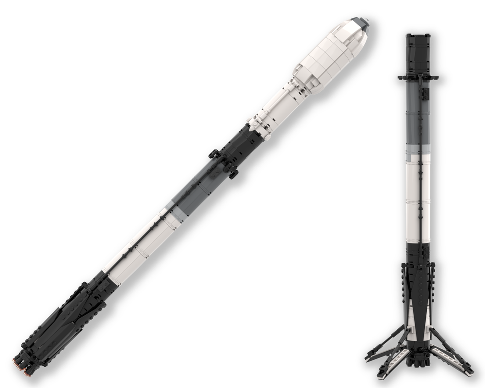 LEGO MOC SpaceX Falcon 9 & Crew Dragon [Saturn V scale] by 0rig0 ...