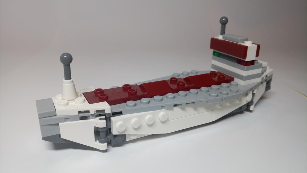LEGO MOC Futuristic Cargo Ship by Dafeld | Rebrickable - Build with LEGO