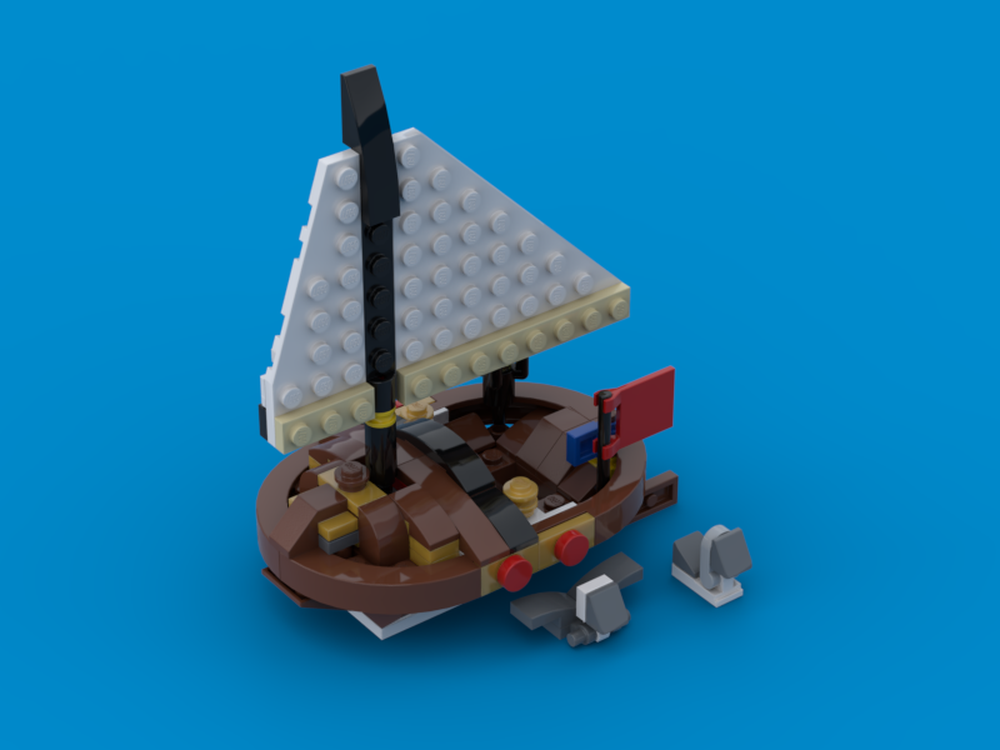 LEGO MOC Sailboat by Lego Olaf | Rebrickable - Build with LEGO