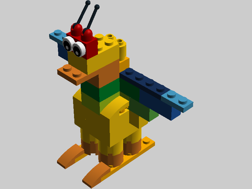 LEGO MOC Eagle Dragon by Aureru | Rebrickable - Build with LEGO
