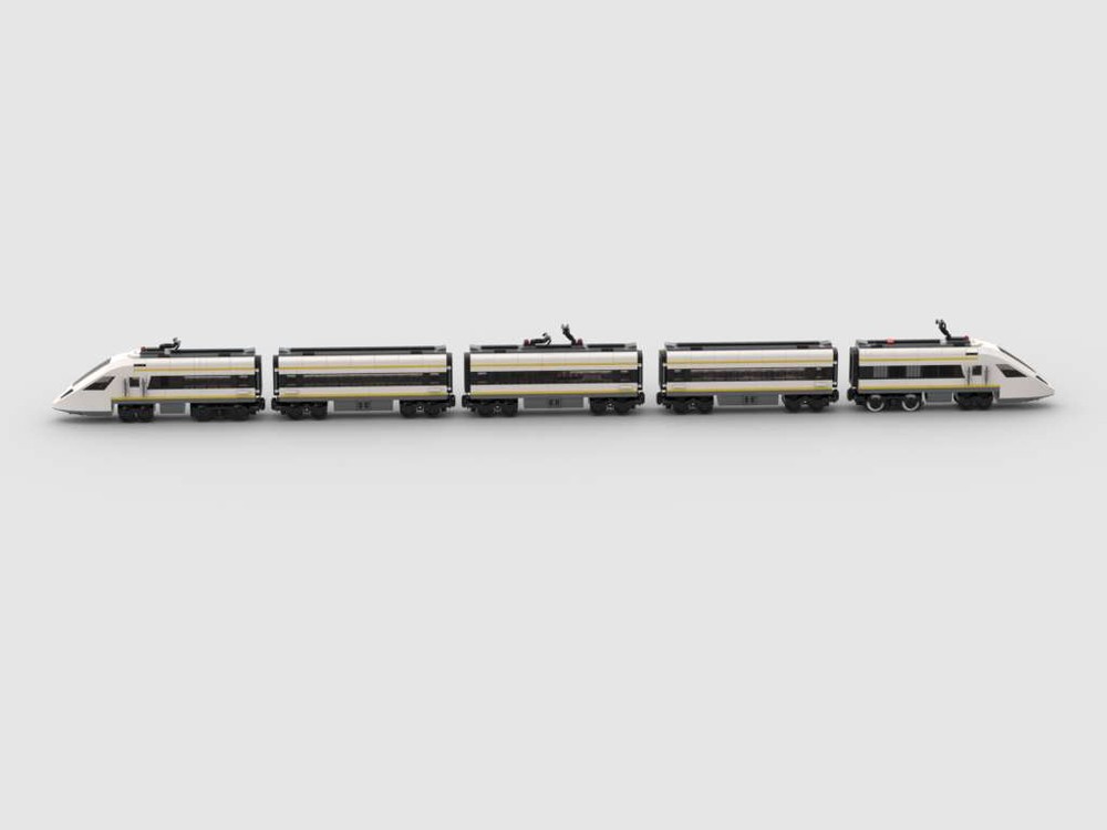 LEGO MOC HighSpeed Passenger Train by Dirk261502 | Rebrickable - Build ...