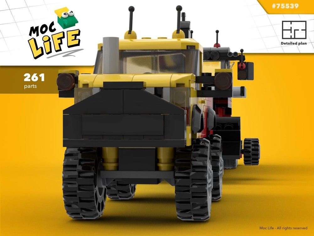 LEGO MOC Ford F-250 Pulling truck with sled by MocLife | Rebrickable ...