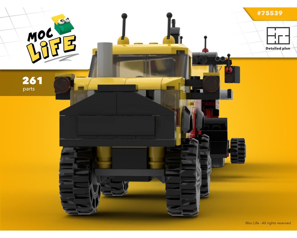 LEGO MOC Ford F-250 Pulling truck with sled by MocLife | Rebrickable ...