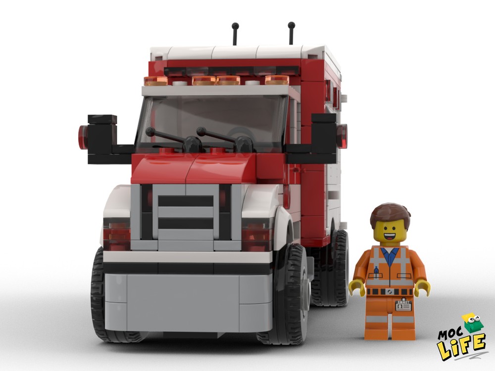 LEGO MOC Ford F-650 quad cab dually ambulance by MocLife | Rebrickable ...