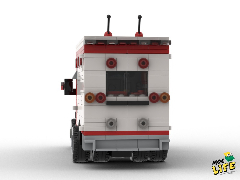 LEGO MOC Ford F-650 quad cab dually ambulance by MocLife | Rebrickable ...