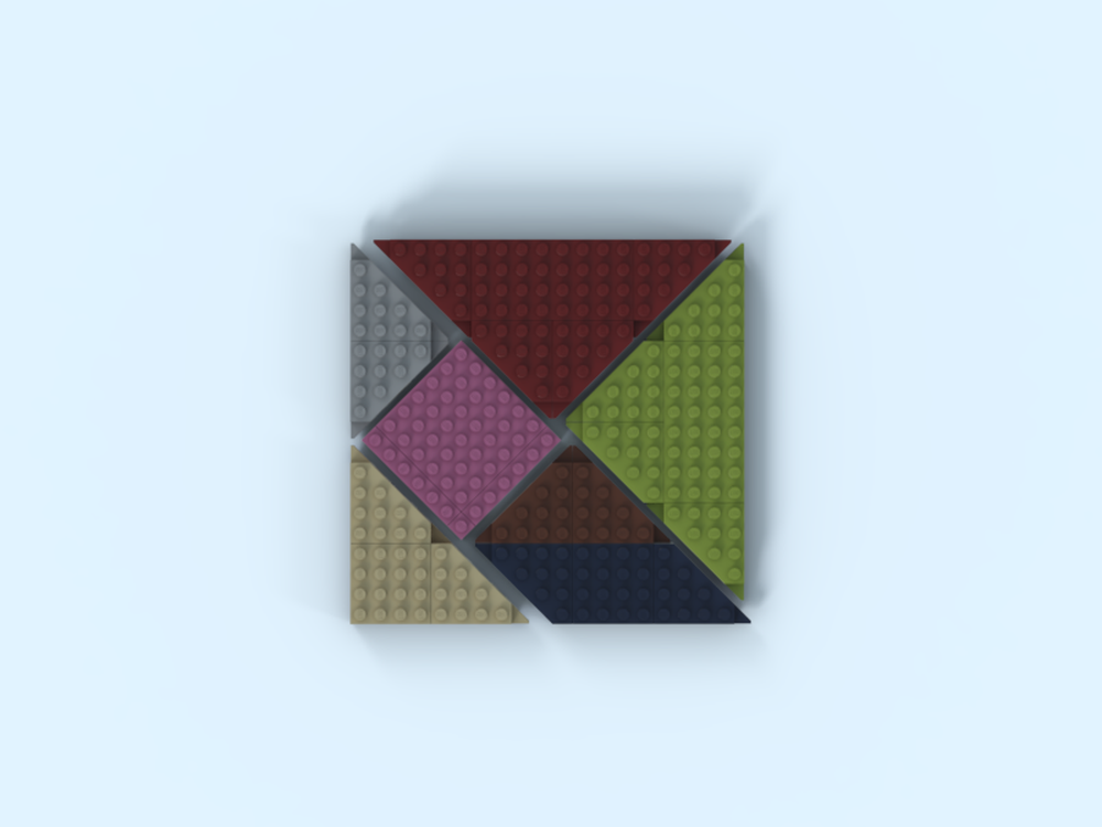 LEGO MOC LEGO Tangram (Seven-Piece Puzzle) ---- kangaroo by namowen ...
