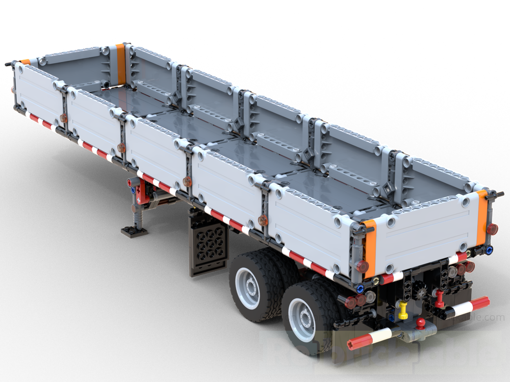 LEGO MOC American-style 33' Drop-side semitrailer (v2.0) for 42078 Mack ...