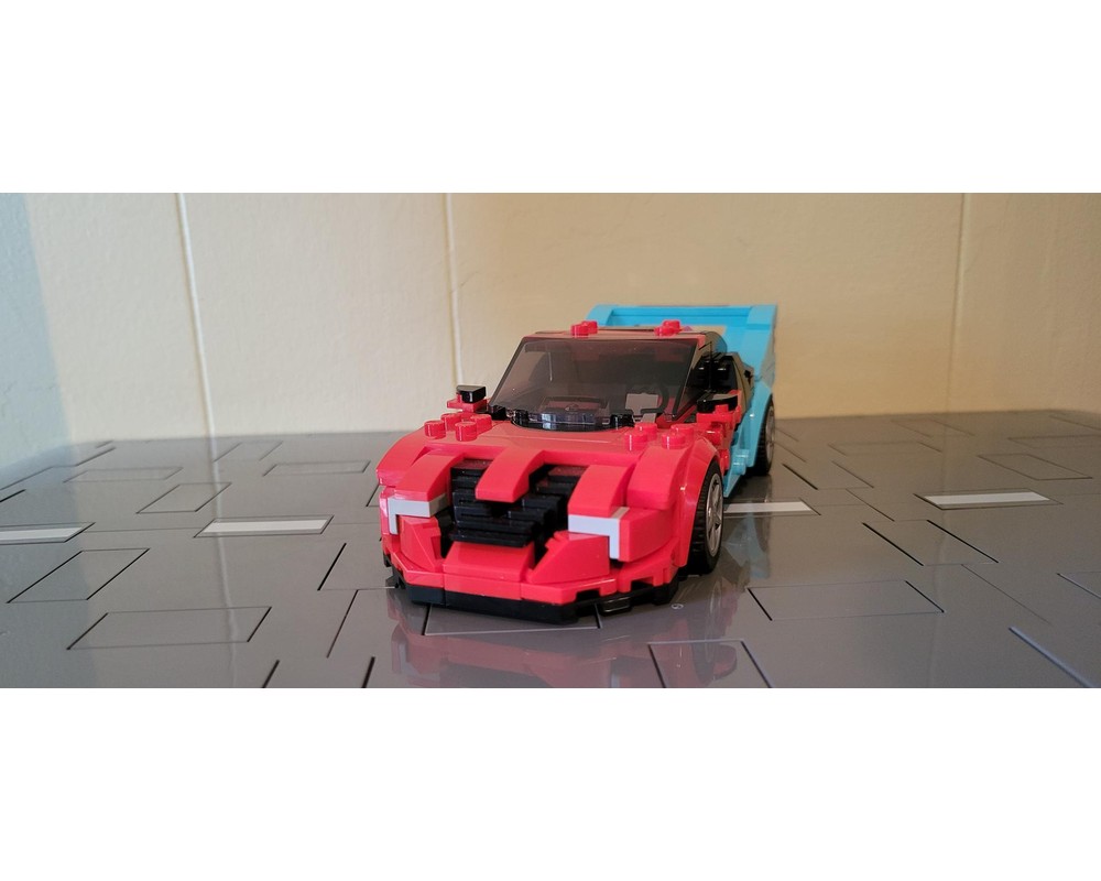 LEGO MOC Red-Cyan Speeder by Brick_Lizard | Rebrickable - Build with LEGO