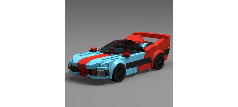 LEGO MOC Cyan-Red Speeder by Brick_Lizard | Rebrickable - Build with LEGO