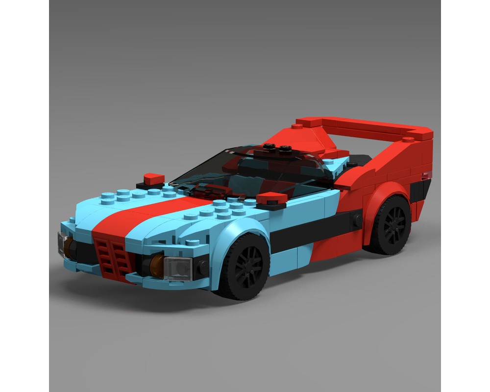 LEGO MOC Cyan-Red Speeder by Brick_Lizard | Rebrickable - Build with LEGO