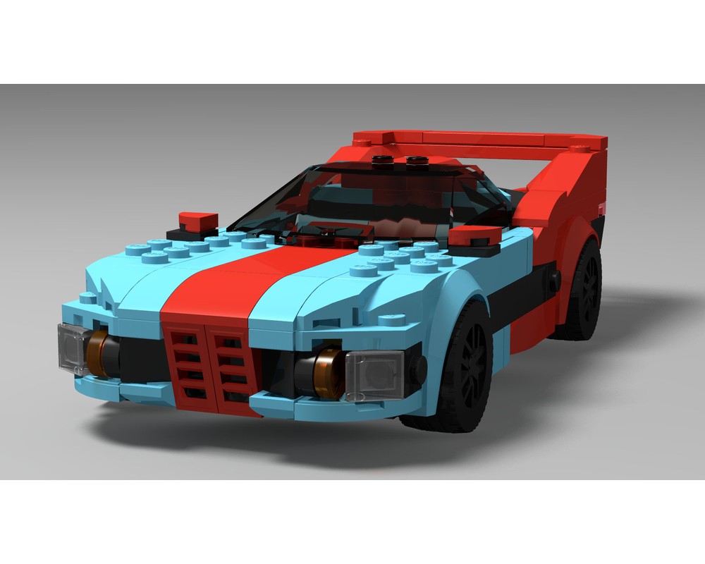 LEGO MOC Cyan-Red Speeder by Brick_Lizard | Rebrickable - Build with LEGO