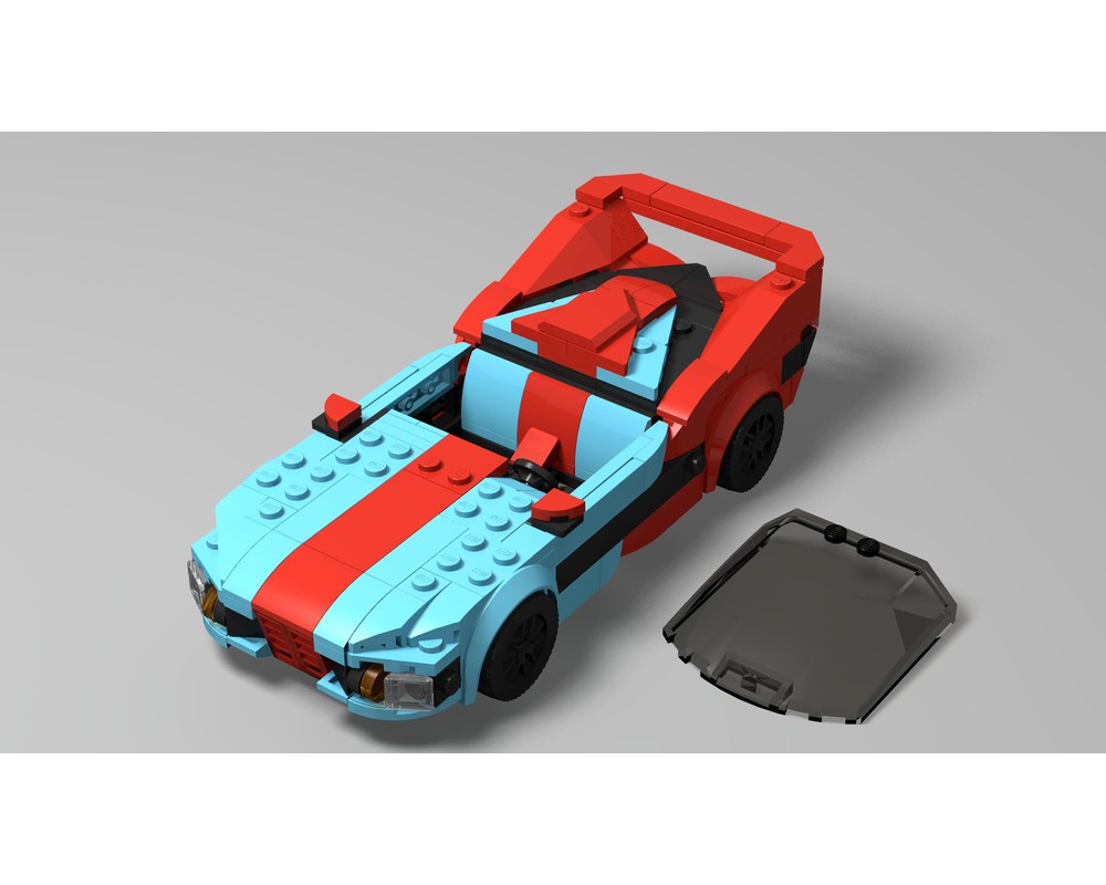 LEGO MOC Cyan-Red Speeder by Brick_Lizard | Rebrickable - Build with LEGO