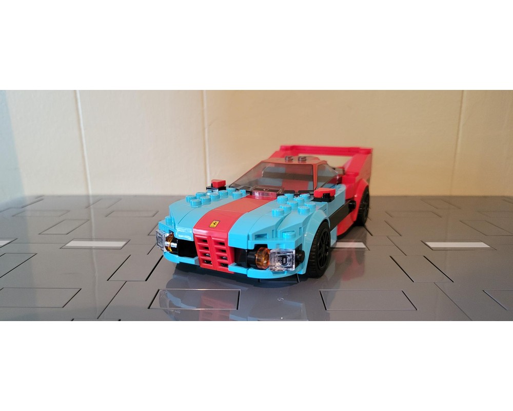 LEGO MOC Cyan-Red Speeder by Brick_Lizard | Rebrickable - Build with LEGO