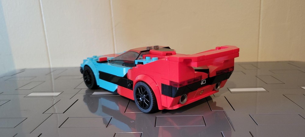 LEGO MOC Cyan-Red Speeder by Brick_Lizard | Rebrickable - Build with LEGO