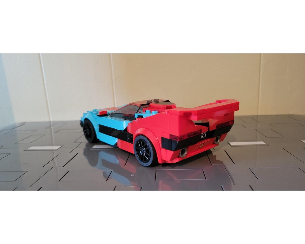 LEGO MOC Cyan-Red Speeder by Brick_Lizard | Rebrickable - Build with LEGO